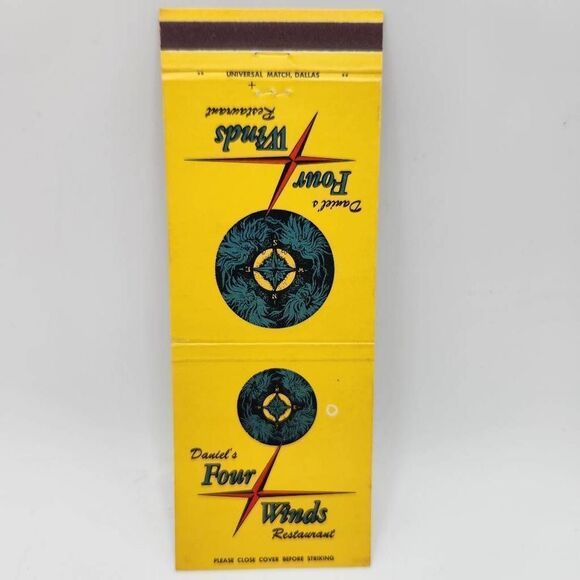 Matchcover | Art | Vintagematchcover Daniels Four Winds Restaurant ...